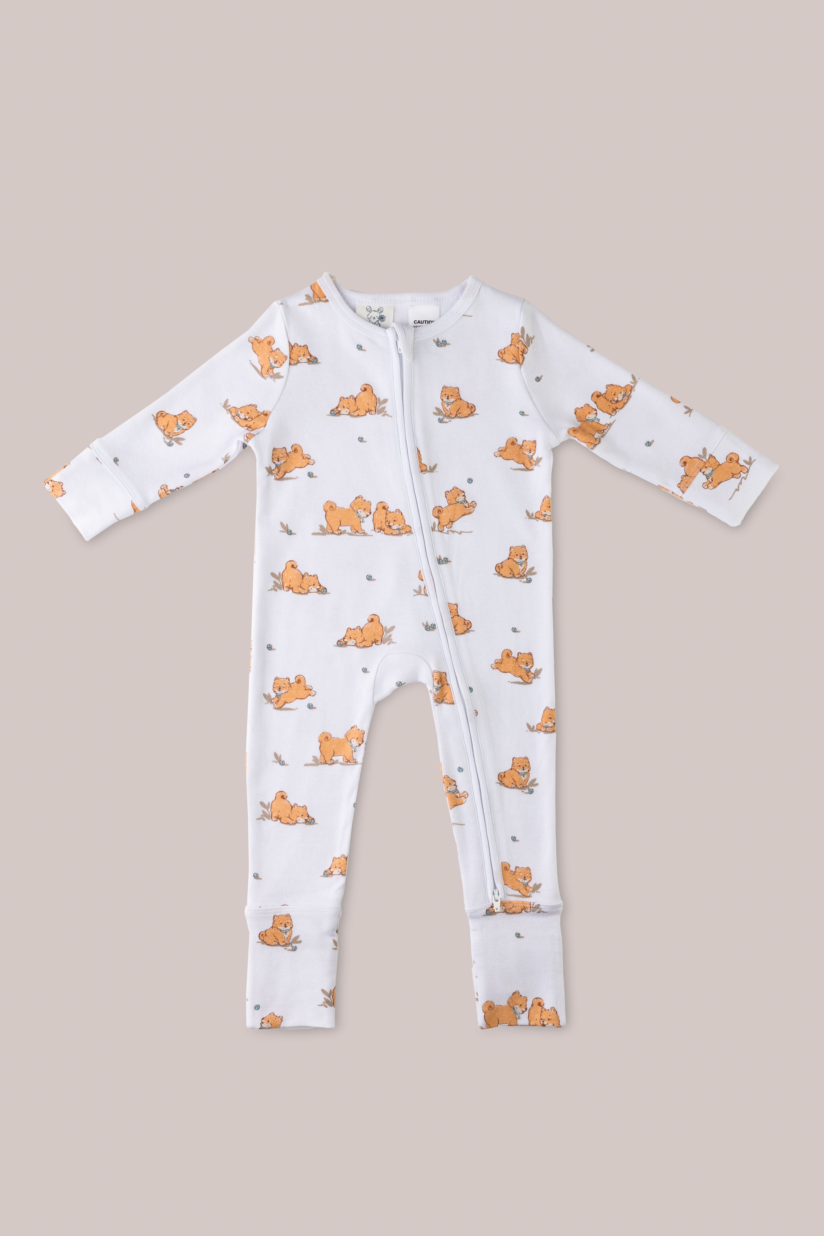 Baby Growsuit - Shiro Shiba – Cuddle Bloom